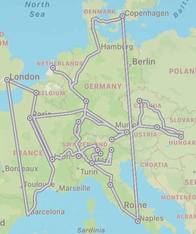 My exact two month Eurail itinerary with costs – Finding Alexx blog